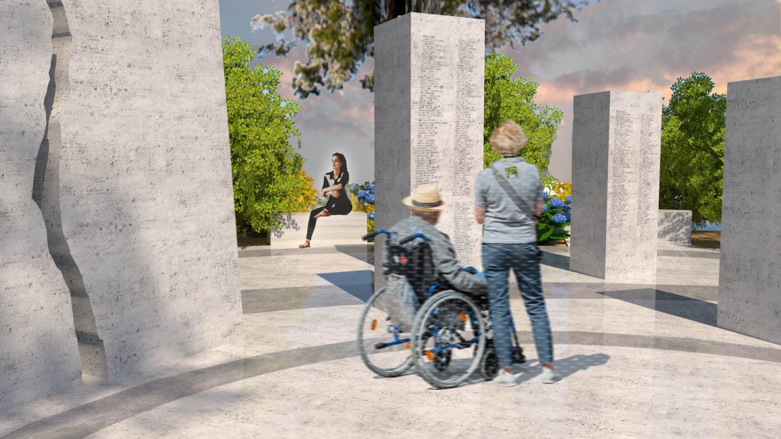 009_Families visiting pillars with names - California Peace Officers ...